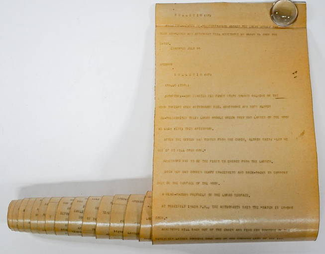 Rare Associated Press Teletype Bulletin News Wire