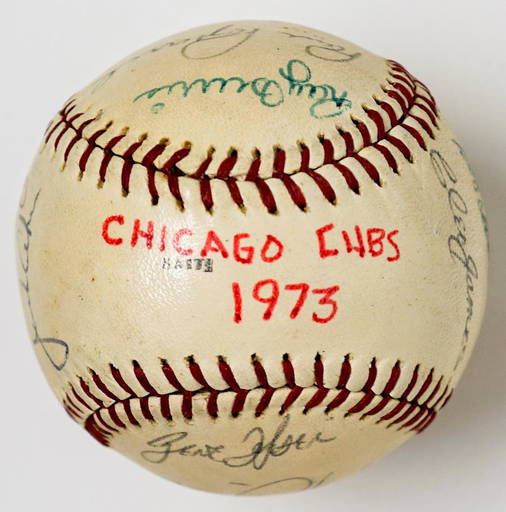 1973 Chicago Cubs Signed Baseball