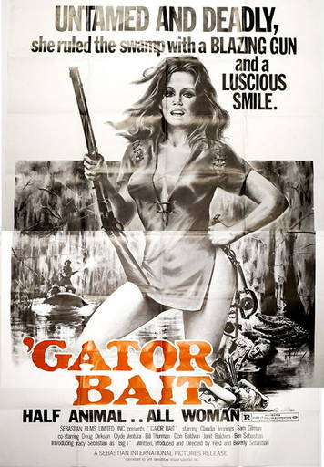Gator Bait 1973 Movie Poster [claudia Jennings]