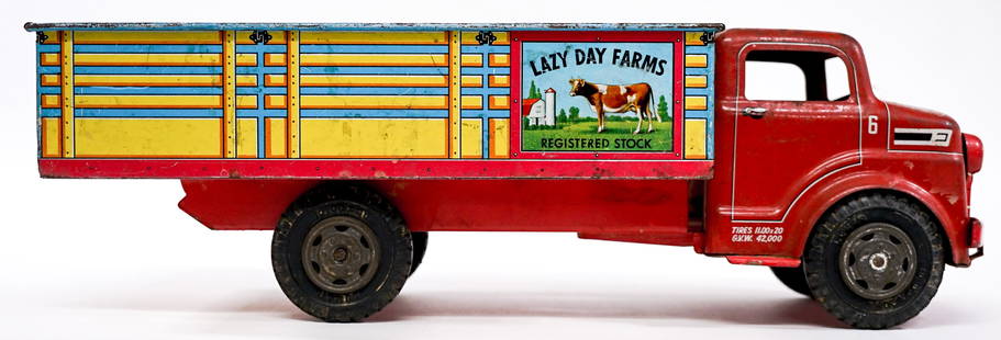 Lazy Days Farm Vintage Tin Toy Truck