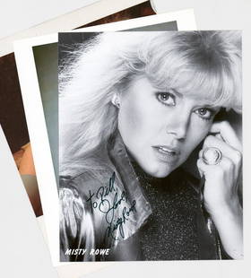 Actress Heather Carolin Two Photos Signed Nude