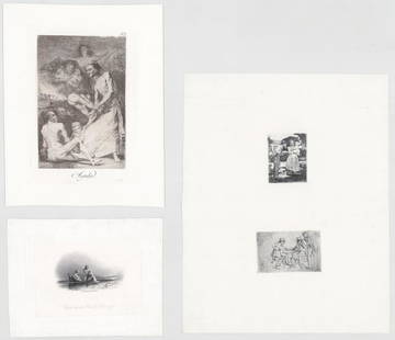 Antique (8) Etchings [people]