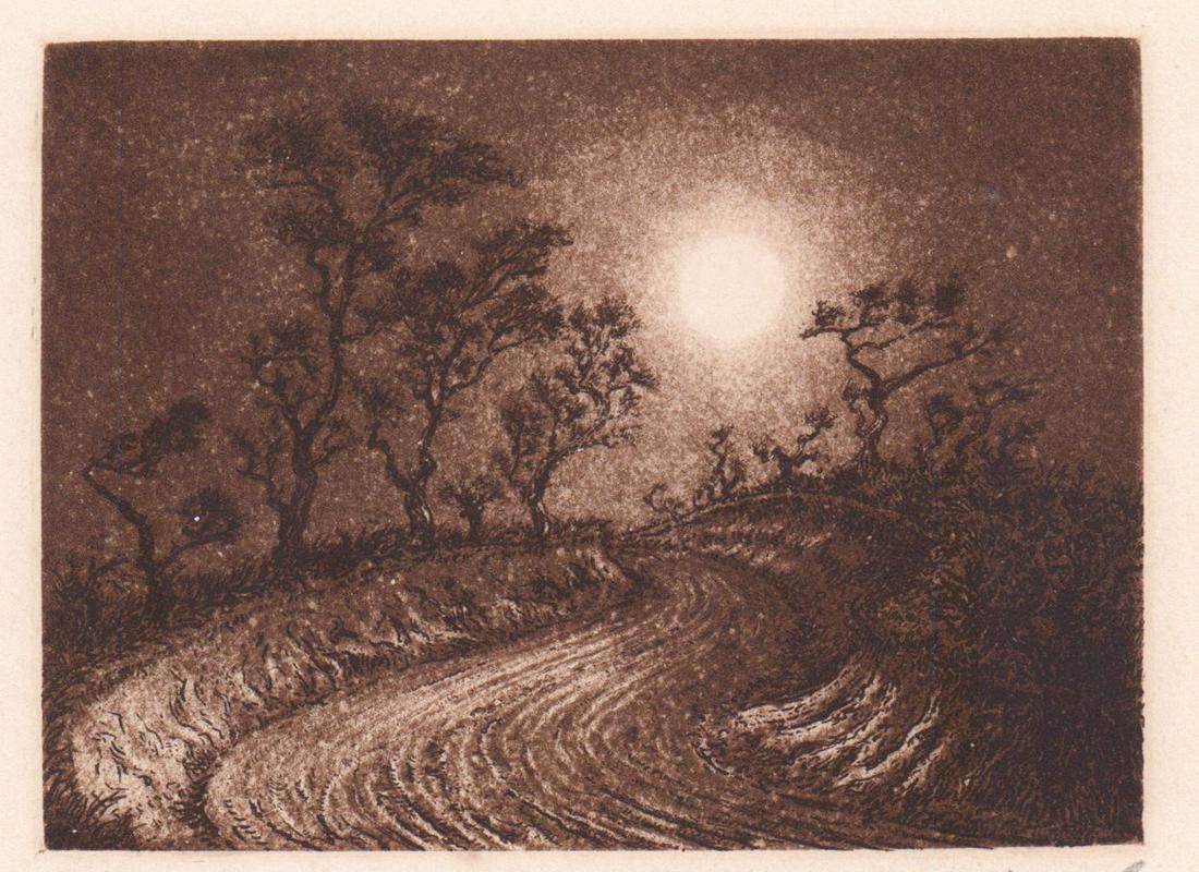 Scott Fitzgerald Etching [nightmare Road]