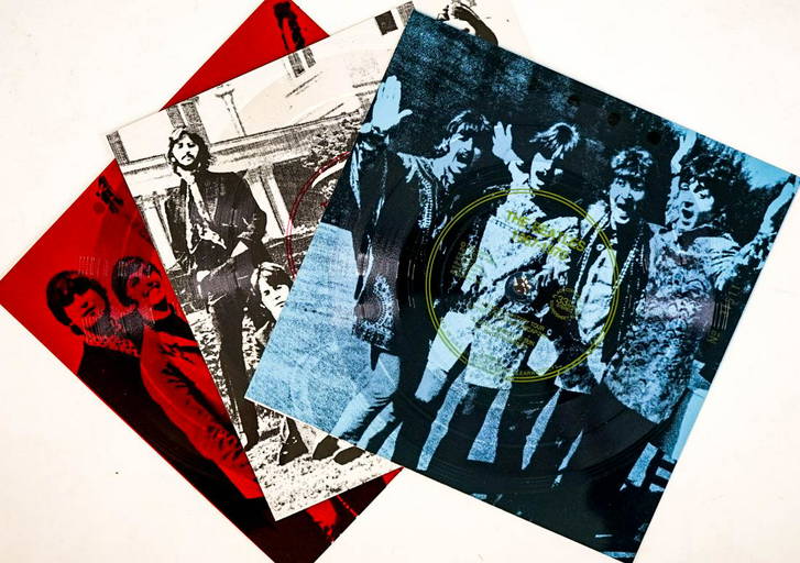 The Beatles Set/3 Flexi Discs 7 Inch Sam Goody