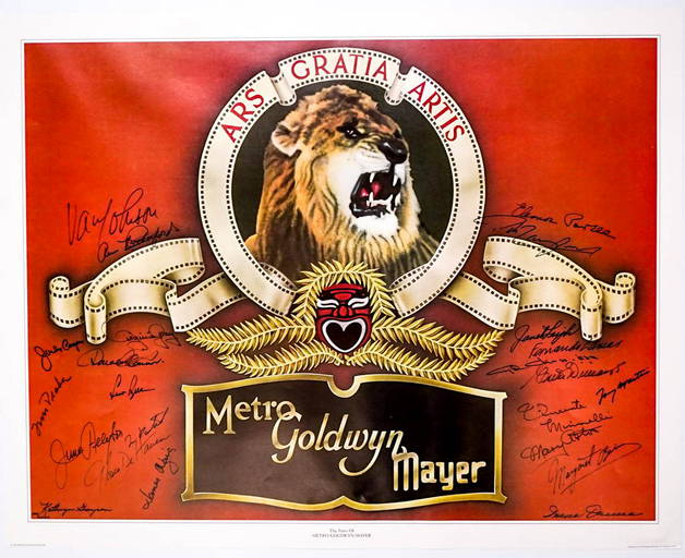 The Stars Of Metro Goldwyn Mayer Signed Poster