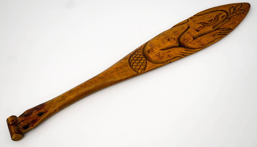 Northwest Coast Haida Carved Dance Paddle