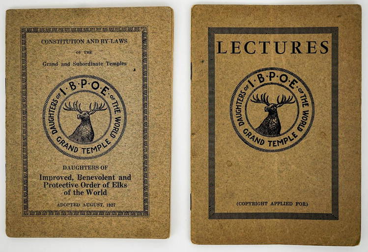 Vintage (2) Daughters Of I.b.p.o.e. Booklets