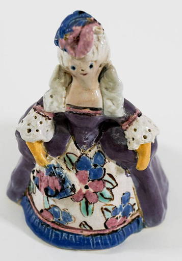 Overbeck Pottery Figure Lady With Hat