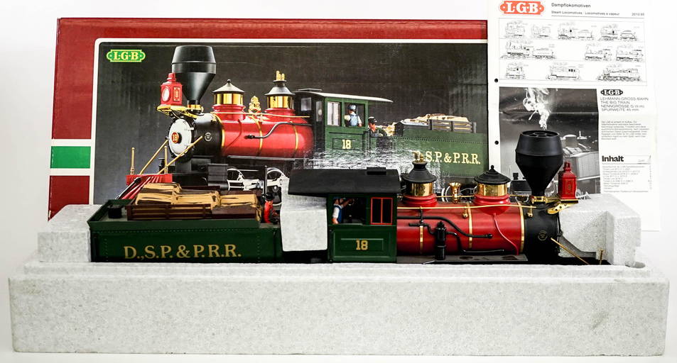 LGB 2018D Train Steam Loco w/Tender (#0001) on Dec 07, 2022 | Grant ...