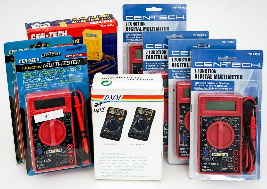 Vintage (10) Multimeters; Multitesters [Cen-Tech] (#0845) on Jan 12 ...