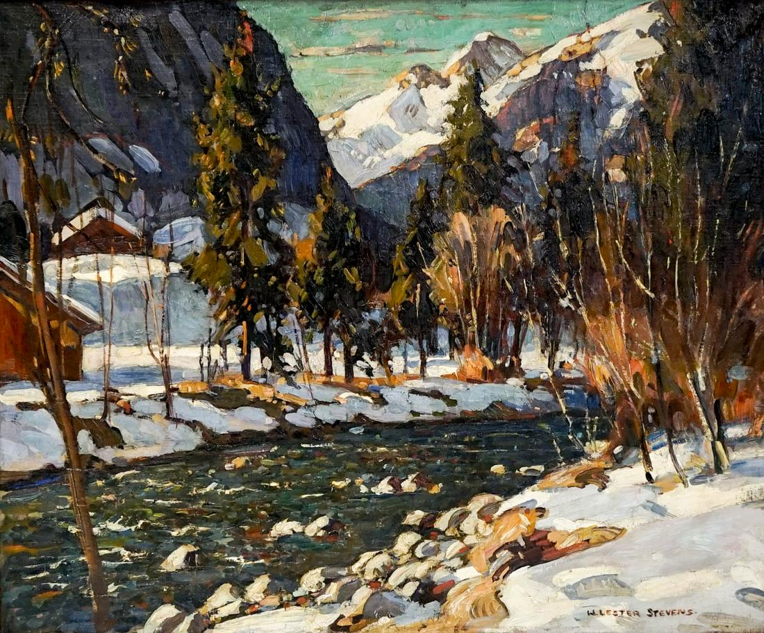 William Lester Stevens Original Oil Painting