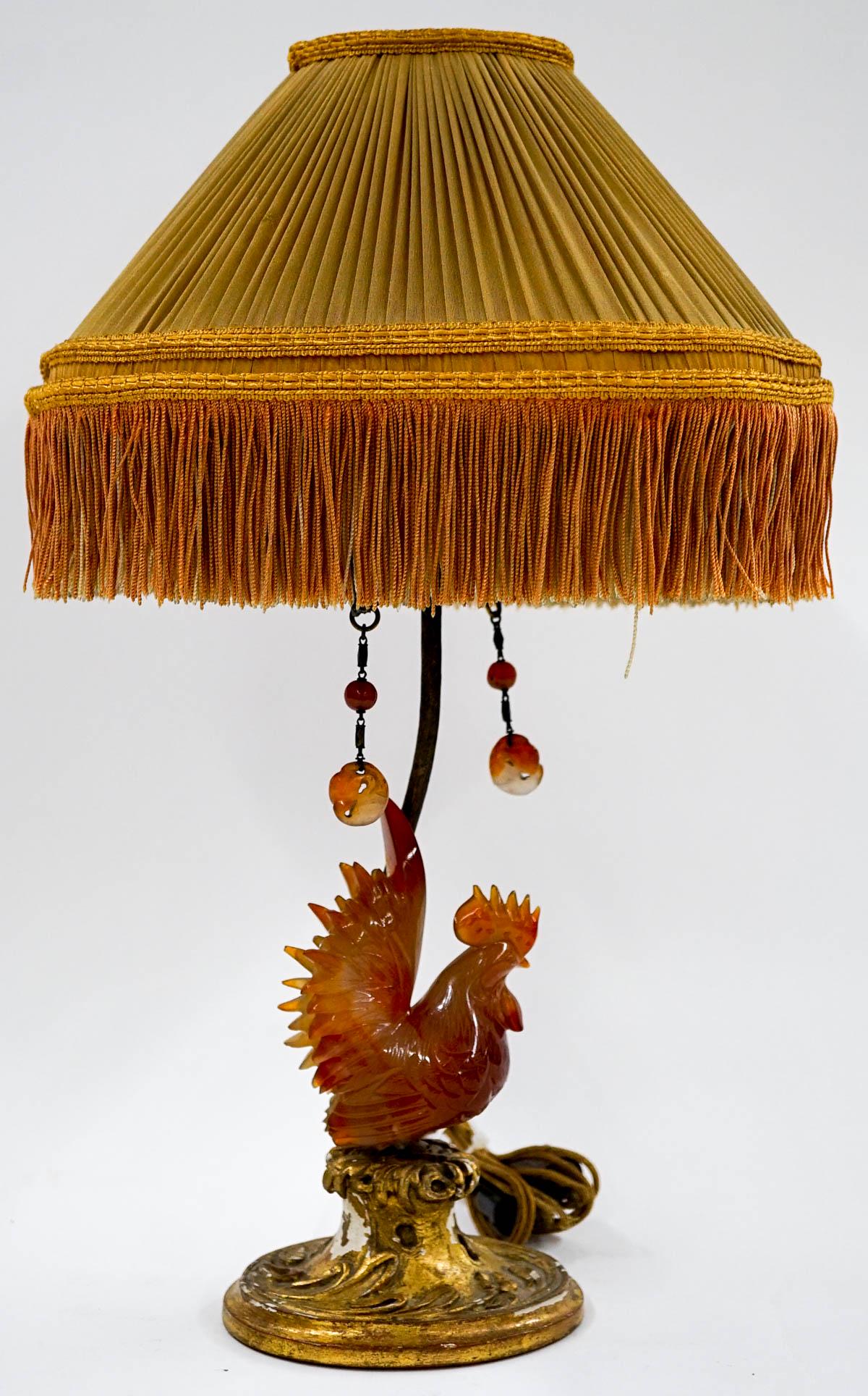 Antique Chinese Carnelian Rooster Lamp - Mar 01, 2023 | Grant Zahajko ...
