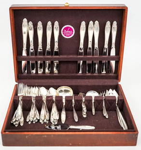 International Serenity Sixty Eight Piece Sterling Silver Flatware Set