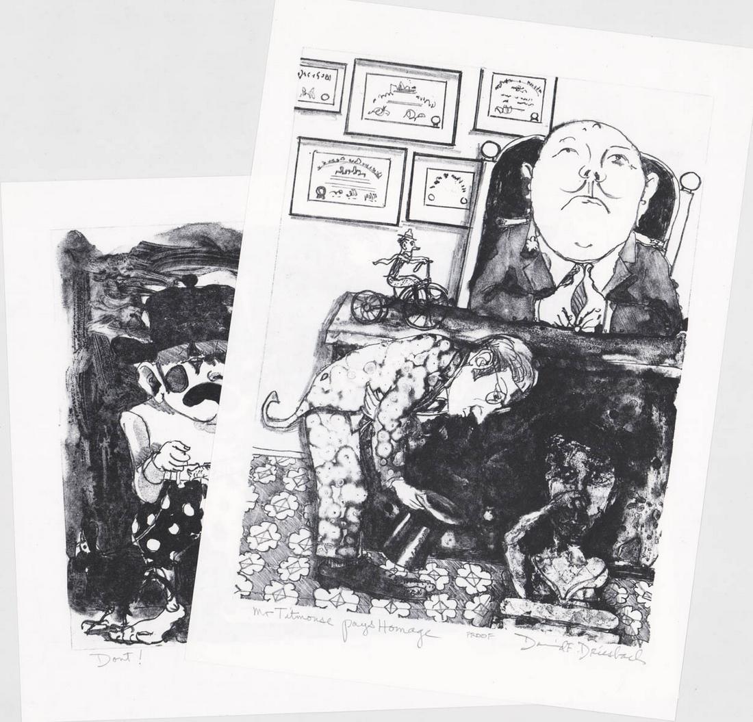 David F. Driesbach (2) Artist Proof Prints Signed