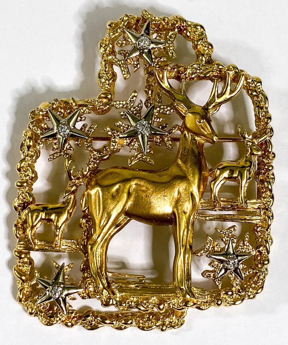 1972 Peter Lindeman 18k S/n Pendant/brooch