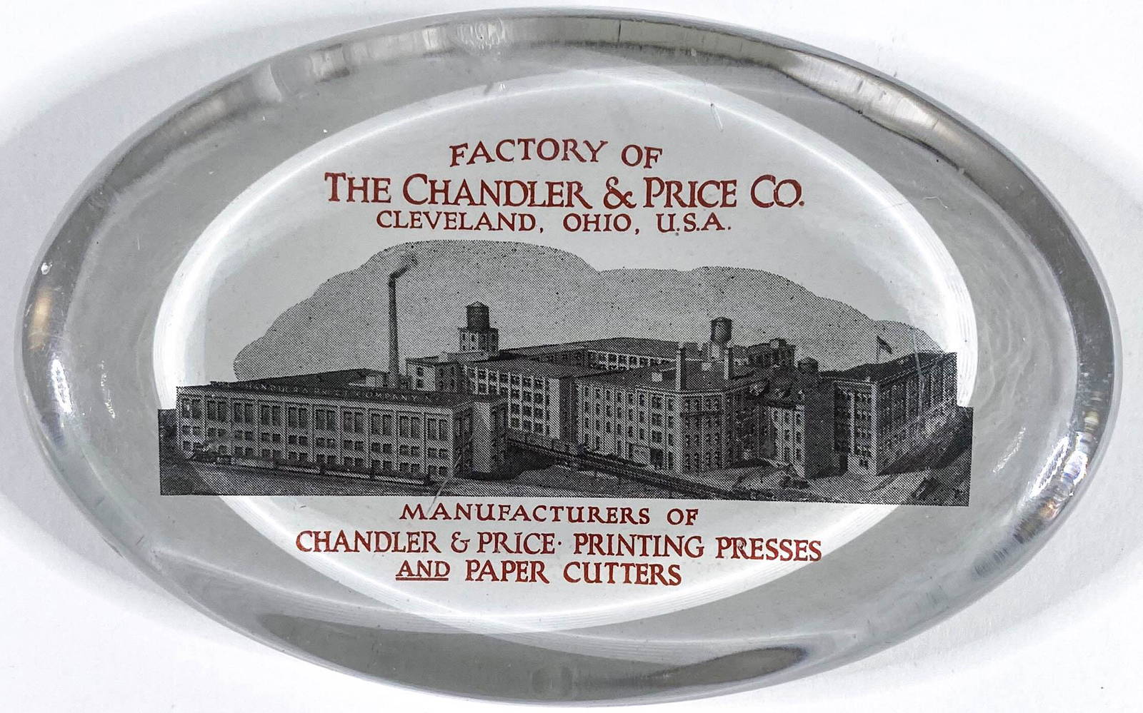 Chandler & Price (cleveland, Ohio) Paperweight Auction