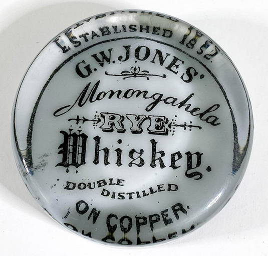 G.w. Jones Monongahela Rye Whiskey
