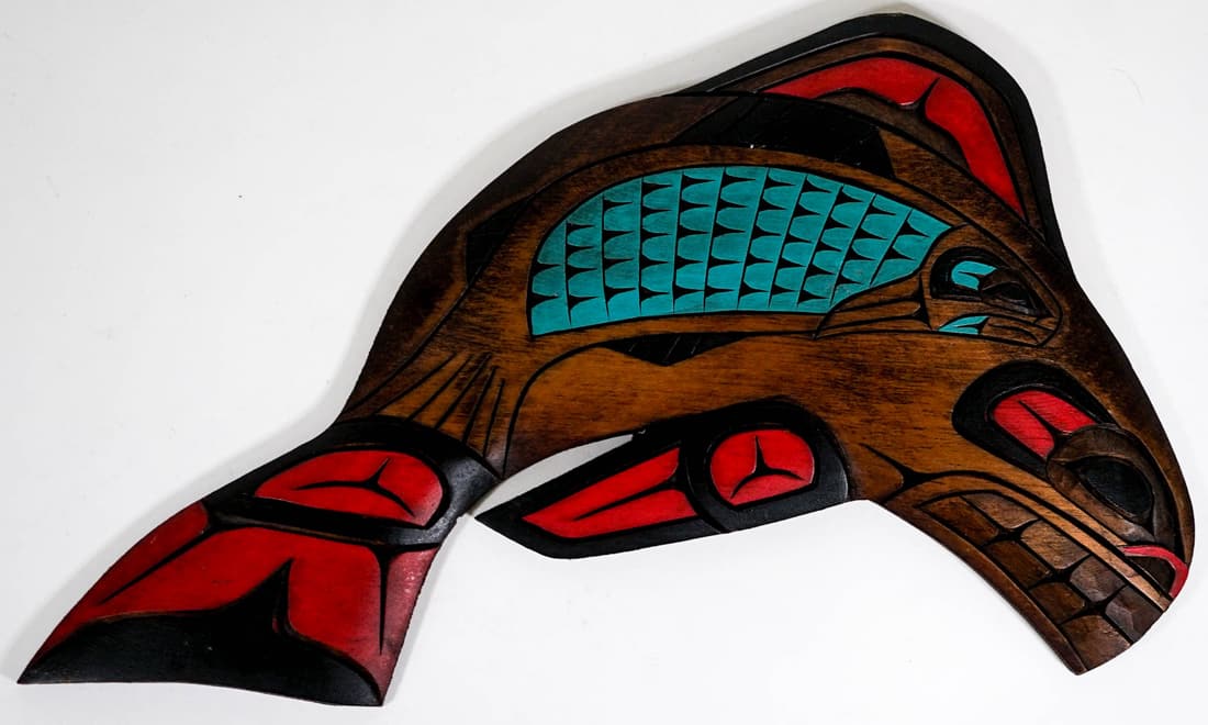 Floyd Edwards Northwest Coast 'whale' Plaque Auction