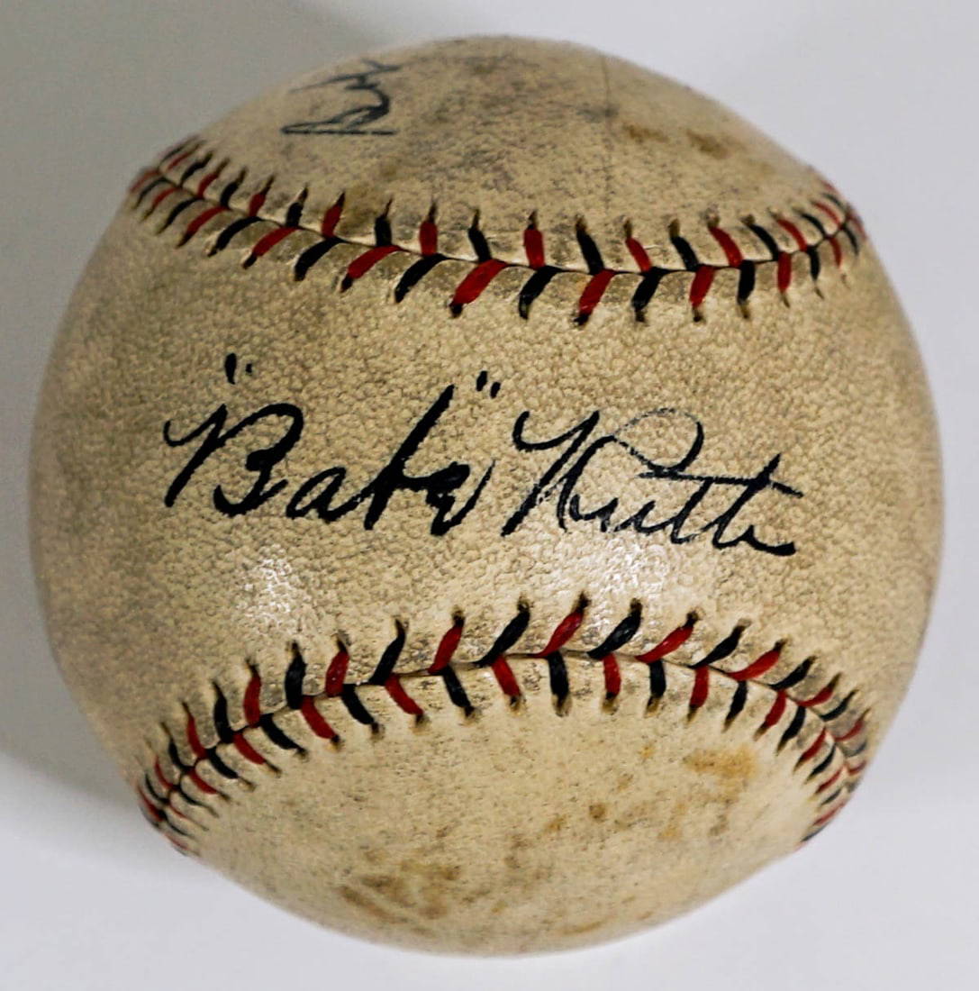 Babe Ruth Signed Baseball Auto Grade 9 Bas Loa Auction