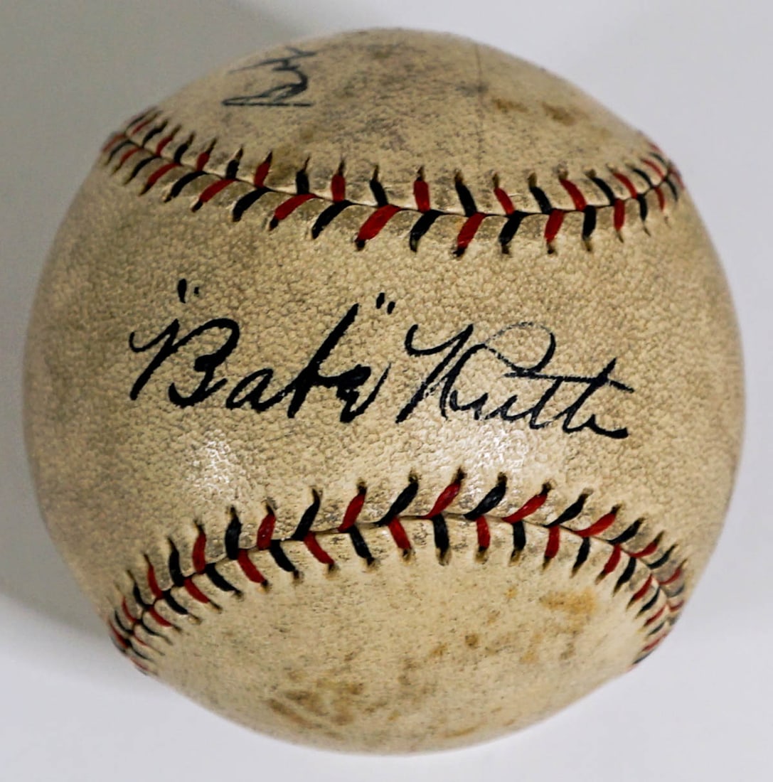 Babe Ruth Signed Baseball Auto Grade 9 Bas Loa Auction