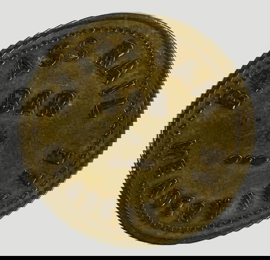 [meaderville, Montana] Scarce Brass Rail Bar Token