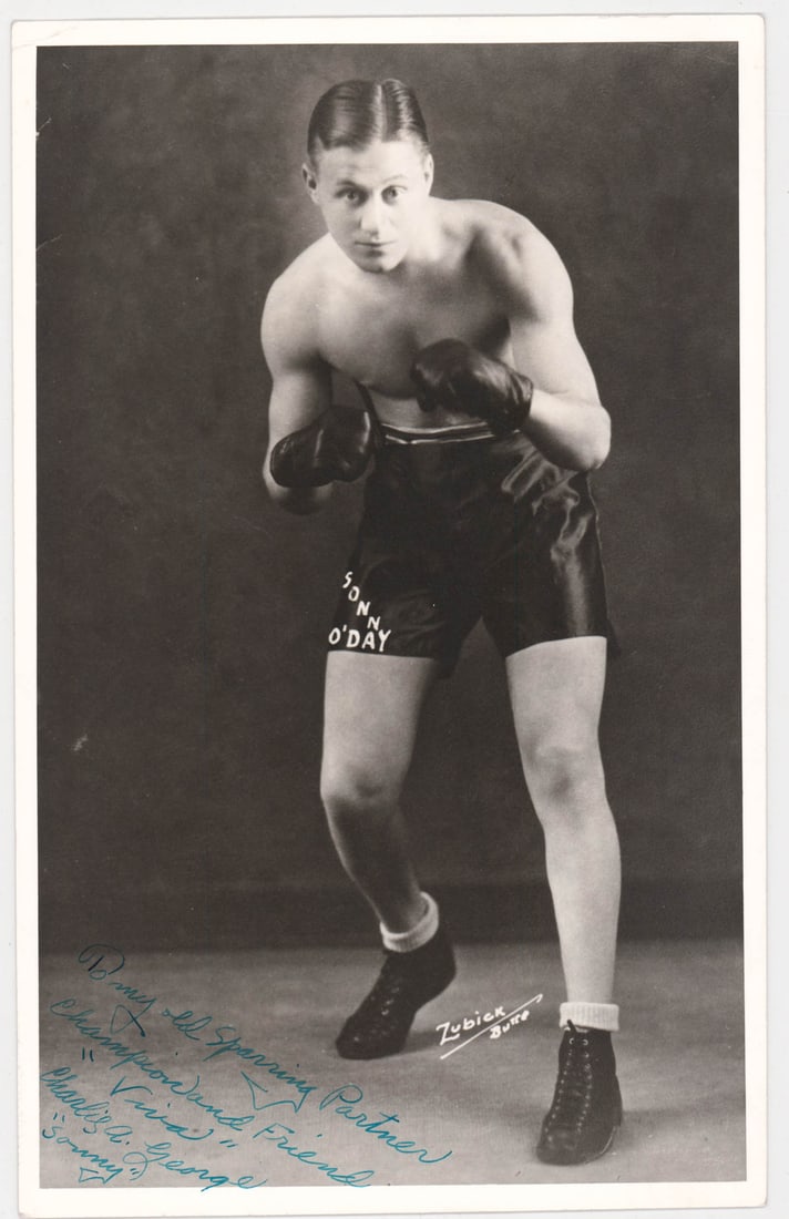 Montana Boxer Sonny O'day Signed Photograph Auction