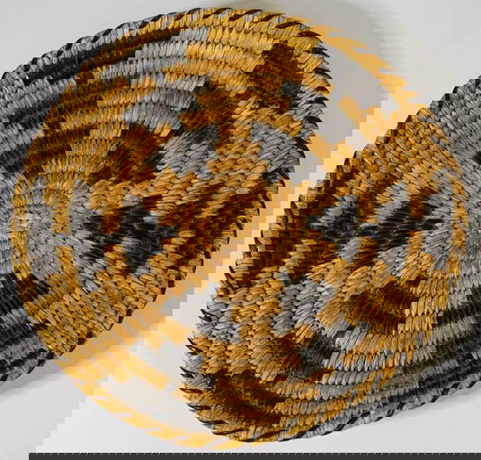 Native American Basketry Tray {geometric]