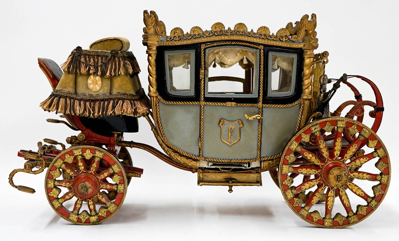 Fine Hand-built Napoleonic Coach Model Auction