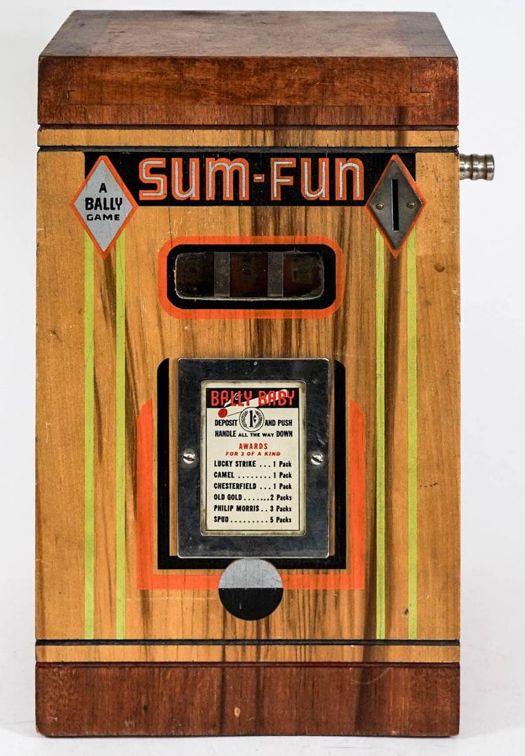 Vintage Sum Fun 1c Trade Stimulator [bally Baby] Auction