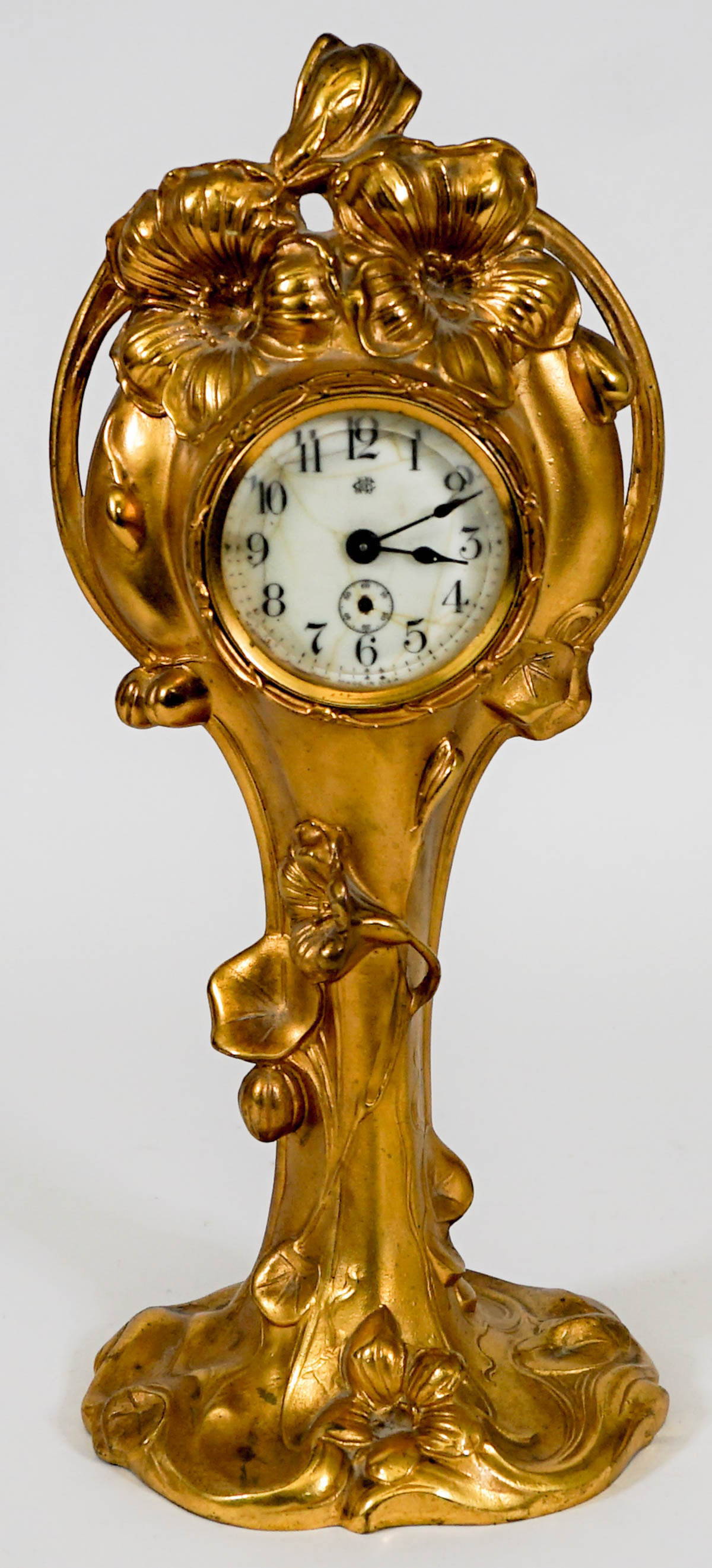 Jennings Bros. Art Nouveau Brass Clock Auction