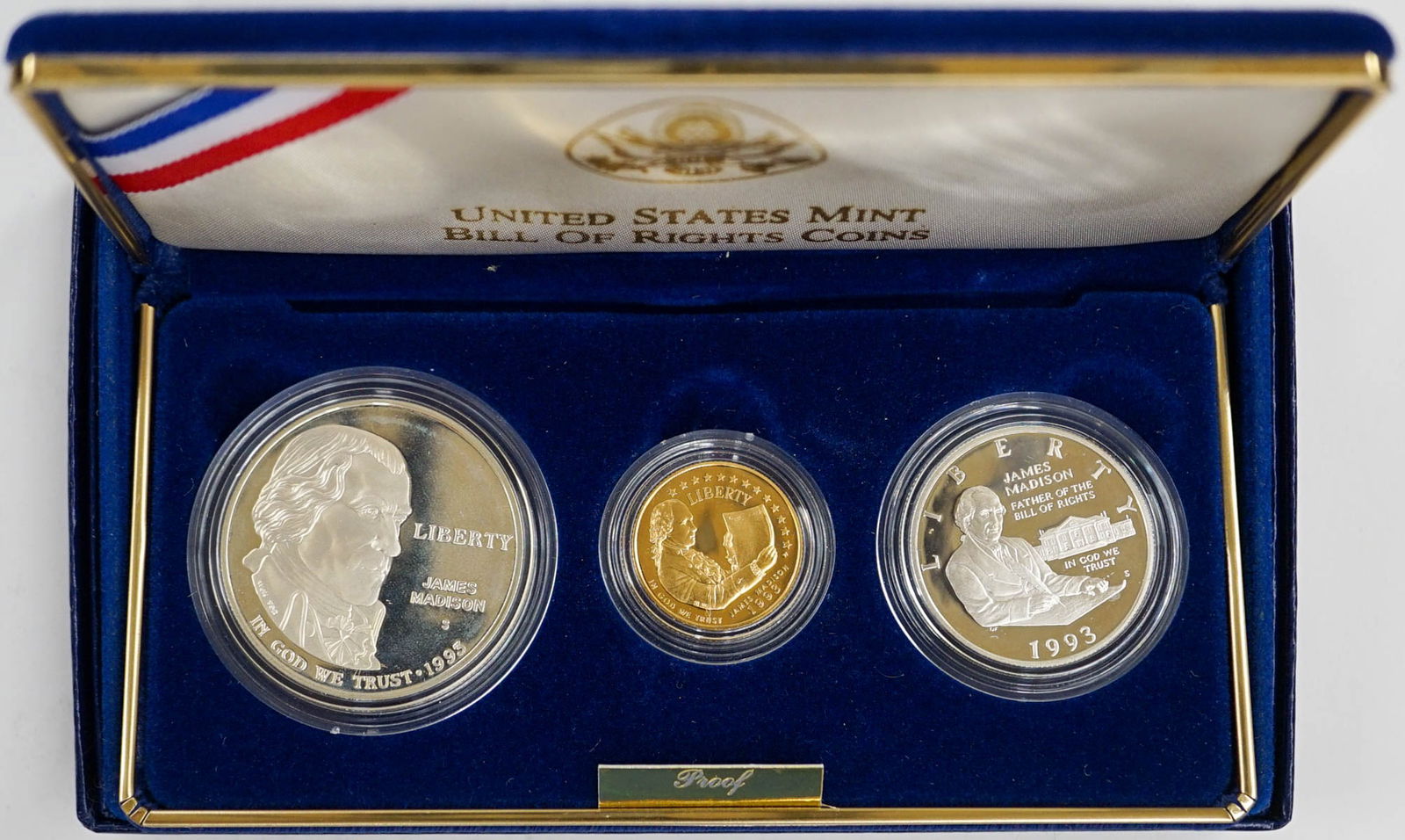 1993 United States Mint Bill Of Rights Gold Auction 1993 United States Mint Bill Of Rights Gold Auction