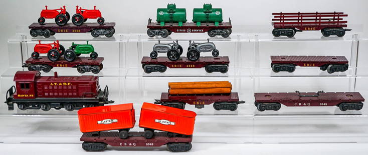 12 Marx Engines And Train Cars Auction