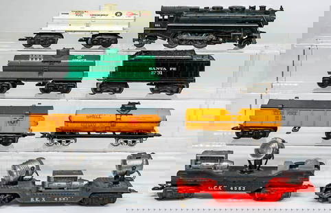 12 Marx Engines And Train Cars Auction