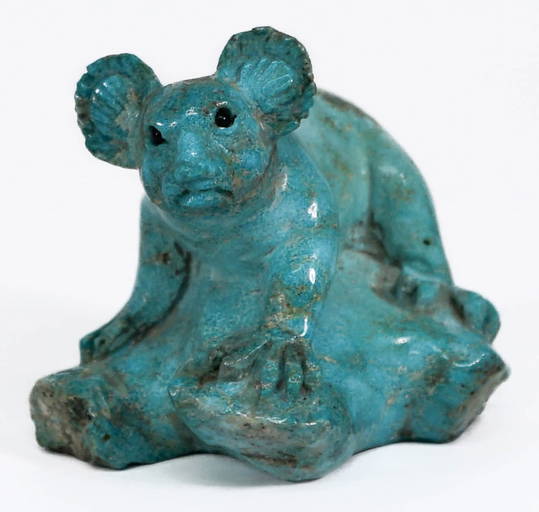 Native American Turquoise Mouse Carving