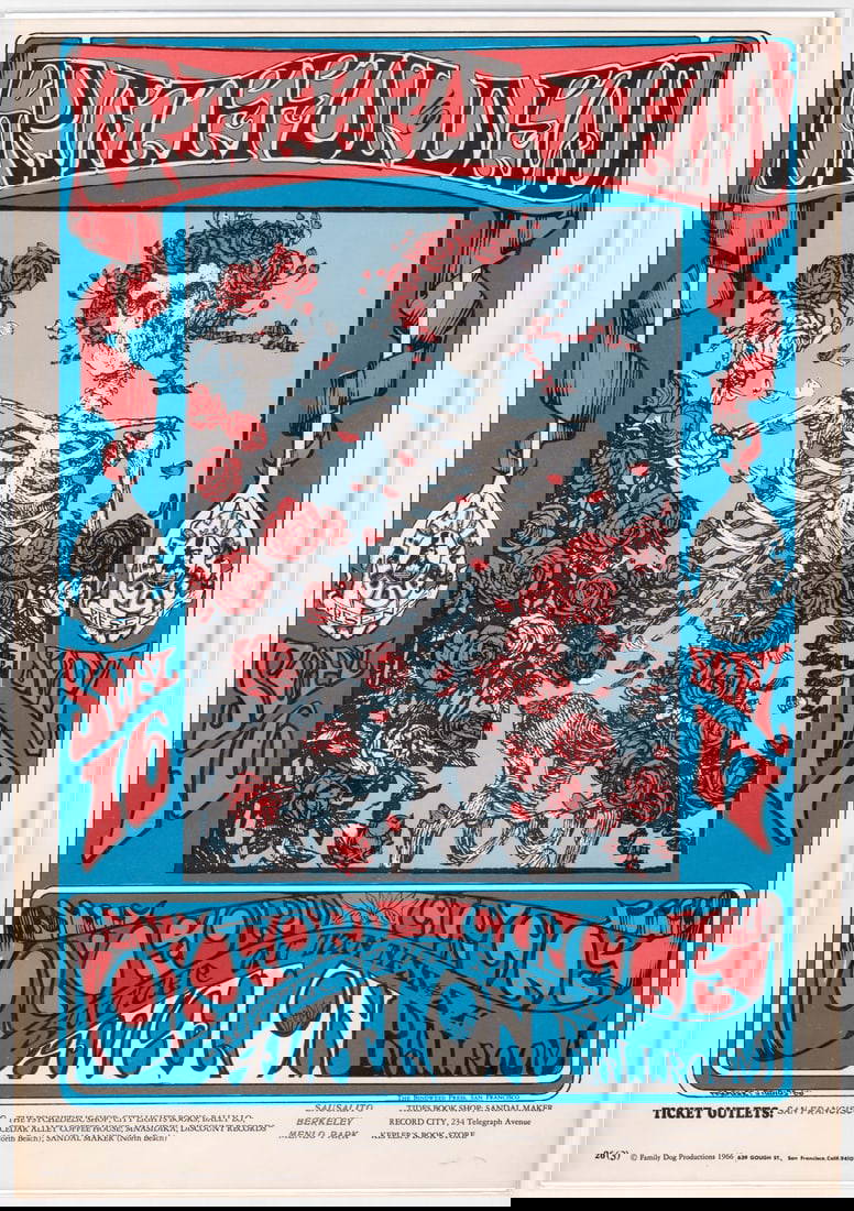 Grateful Dead Skeleton & Roses Fd-26(3) Auction