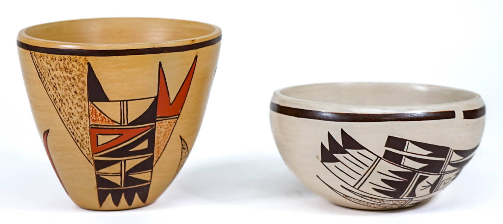 Alice Dashee (2) Hopi Pottery [vase, Bowl] Auction