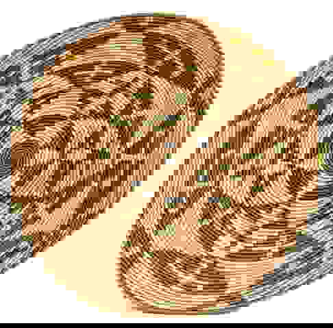 Large 30 Inch Diameter Handwoven Basket Auction