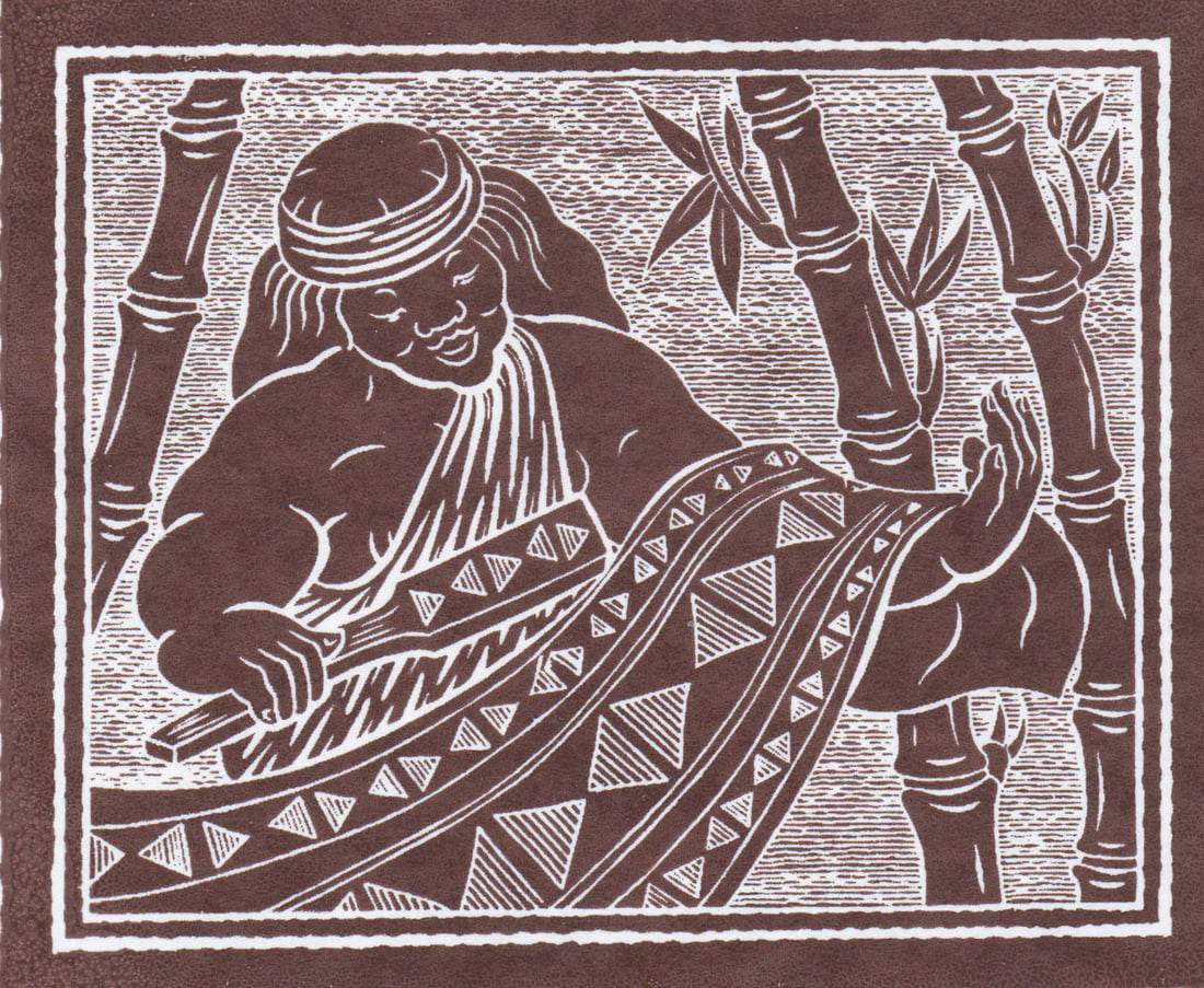 Dietrich Varez (hawaii) Signed Woodcut [kapa] Auction