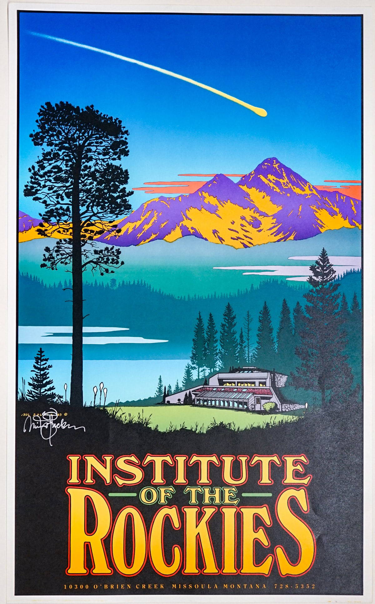 Monte Dolack For Institute Of The Rockies Poster Auction
