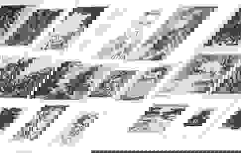 Vintage Signed Etchings-amity Art Foundation (16) Auction