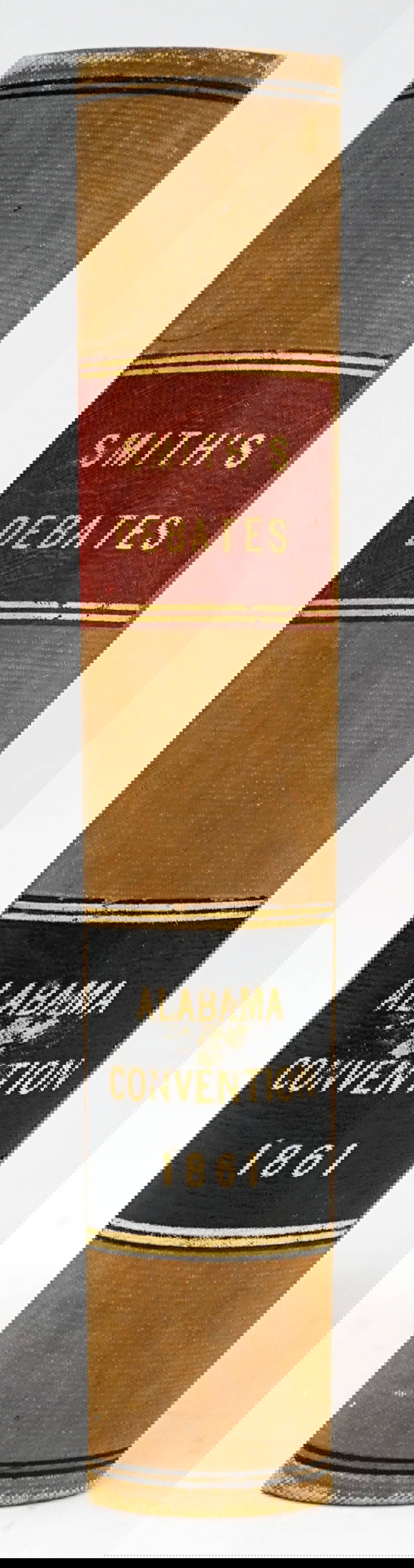 [alabama] 1861 History & Debates Of The Convention Auction