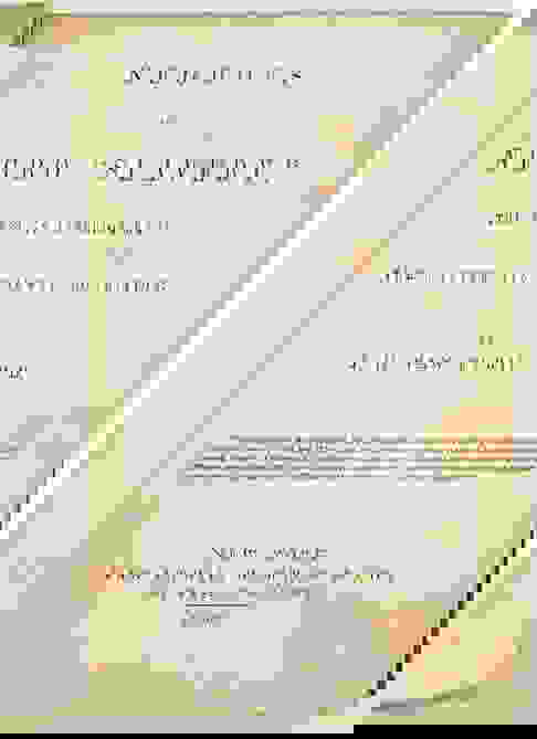 [1861, African American - Slavery] Van Evrie, J.h Auction