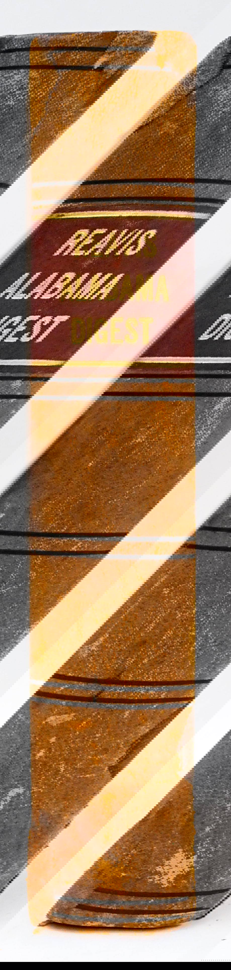 [alabama] 1850 A Digest Of The Alabama Reports Auction