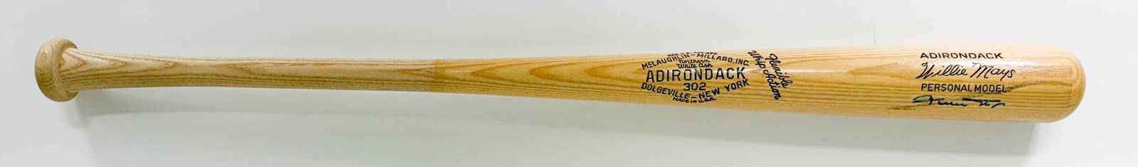 Willie Mays Signed Personal Model Baseball Bat Auction