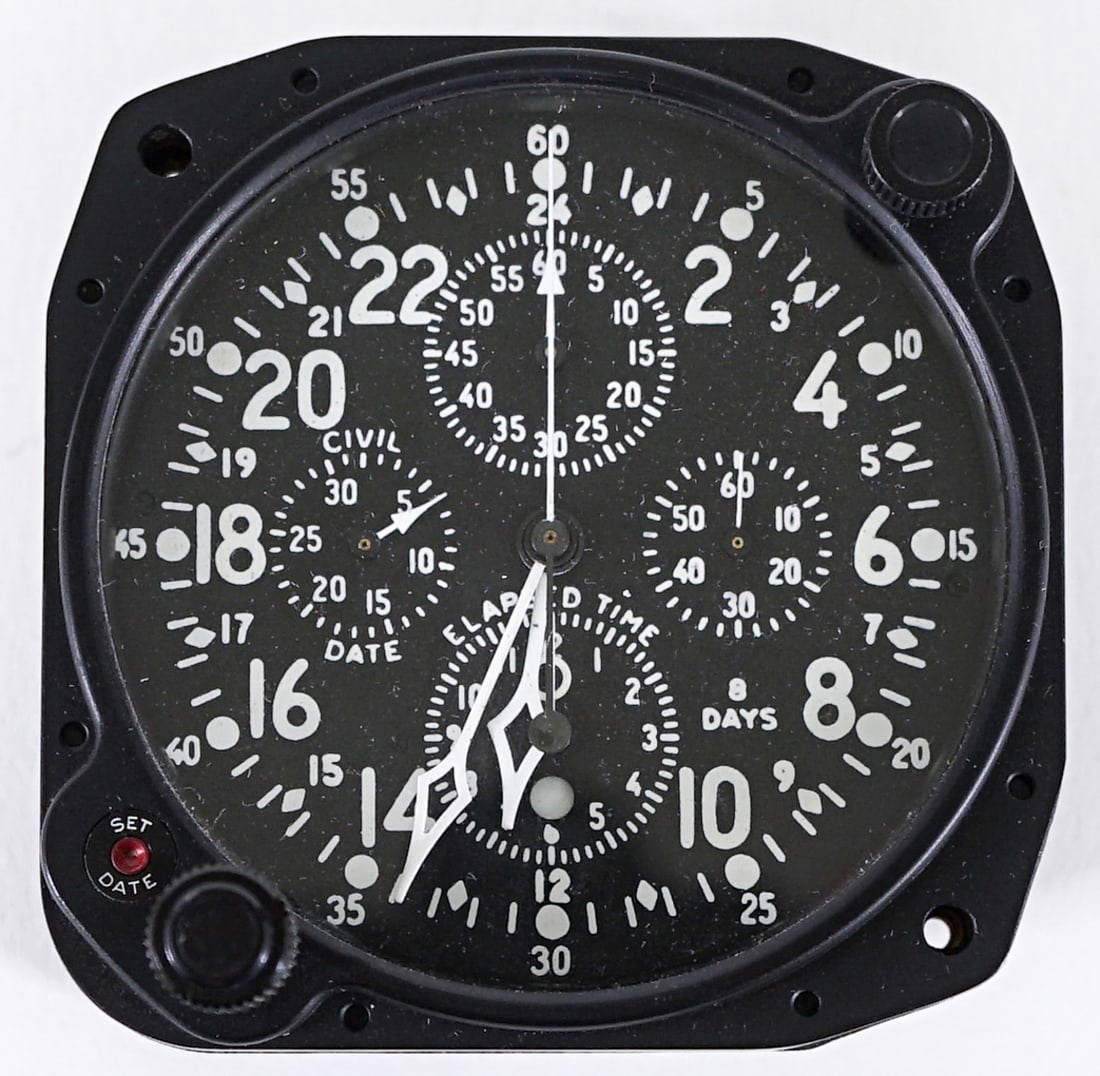Vintage Wwii Elgin An 5741-1 Aircraft Clock Auction