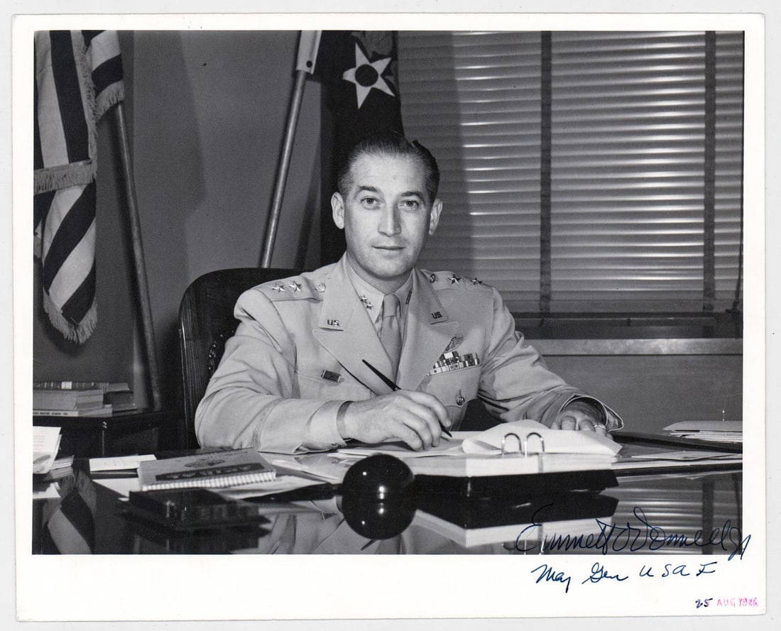 Emmett O'donnell 8x10 Photo Signed Coa Auction