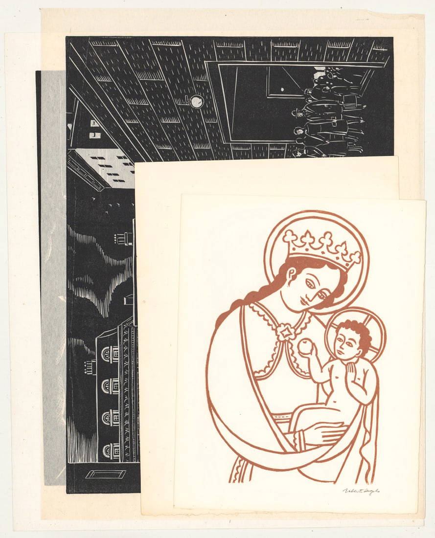 Valenti Angelo (4) Works On Paper Auction