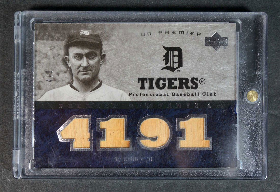 Ty Cobb Game Used Bat Relic Baseball Card