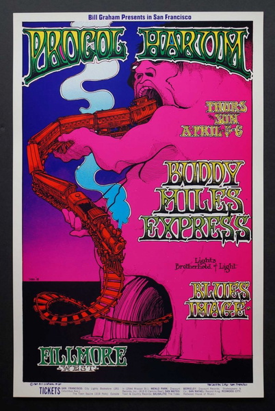 Procol Harum Vintage Concert Poster Procol Harum Vintage Concert Poster