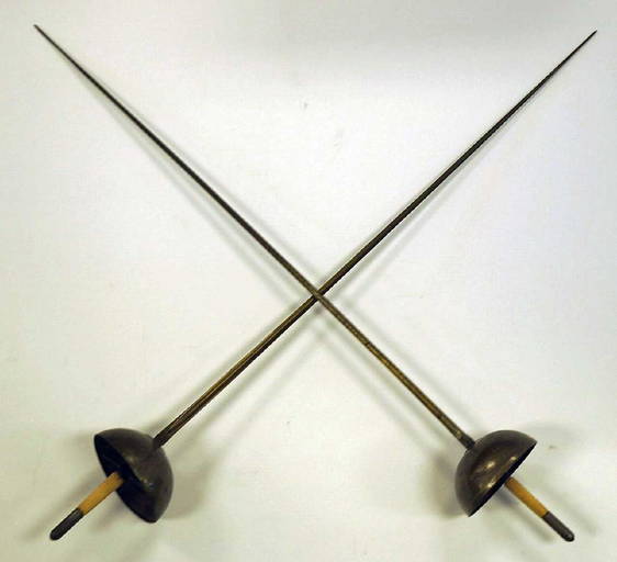 Pair Of Bone Handled French Fencing Eppes.